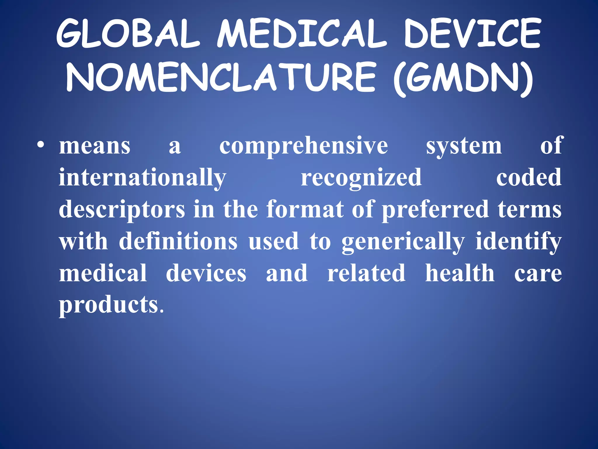 Definitions according to Drug Regulatory Authority of Pakistan (DRAP ...