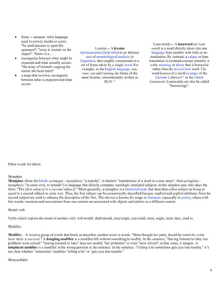 Definitions for labels | DOC