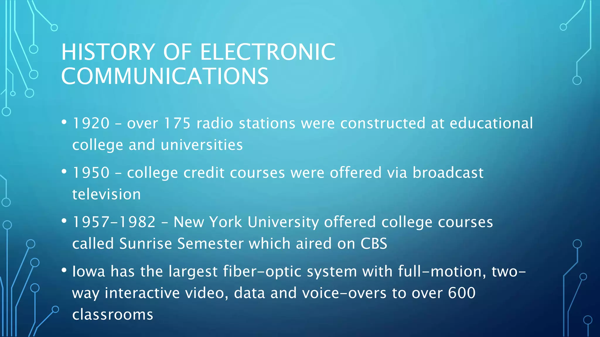 Definitions, History and Theories of Distance Education | PPTX