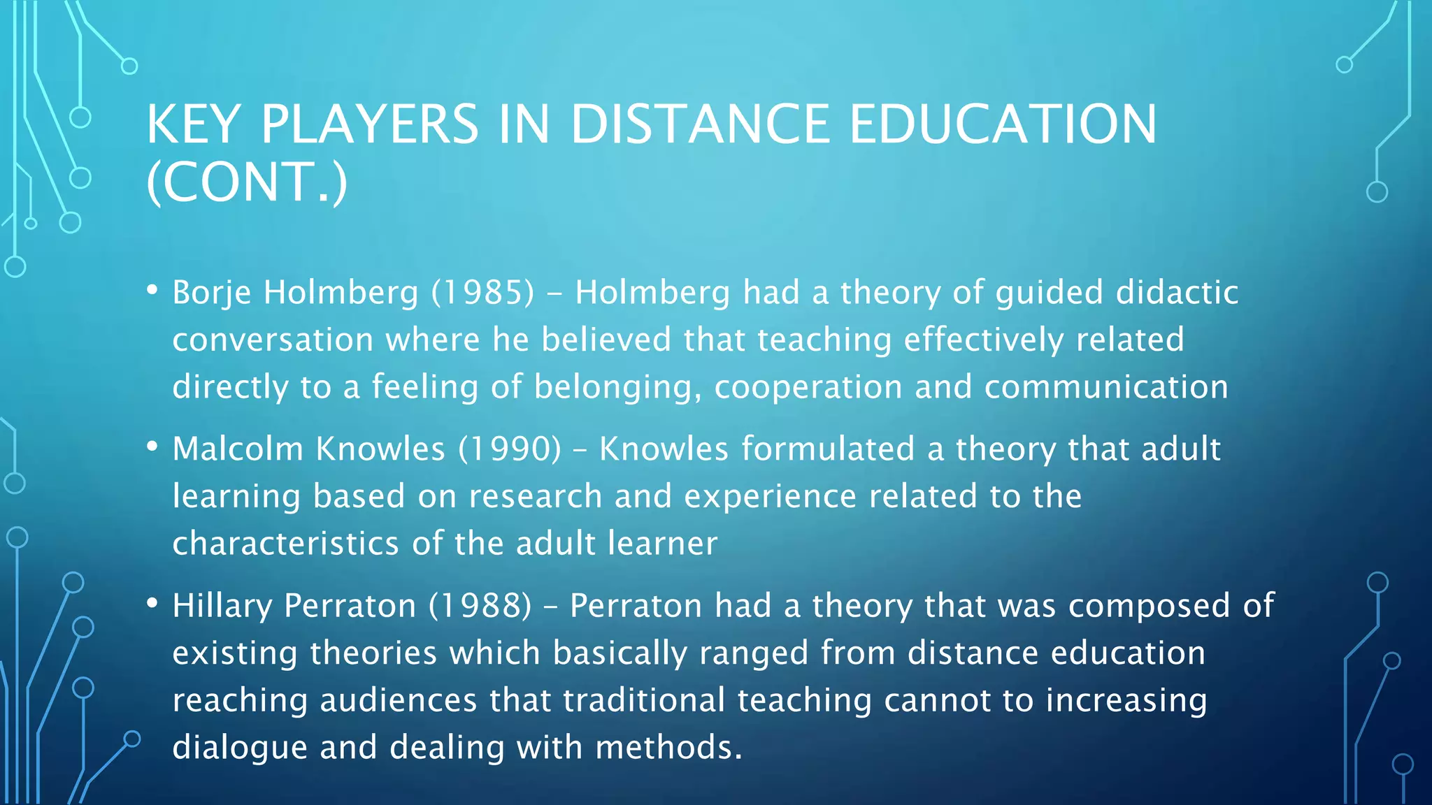 Definitions, History and Theories of Distance Education | PPT Definitions, History and Theories of Distance Education | PPT
