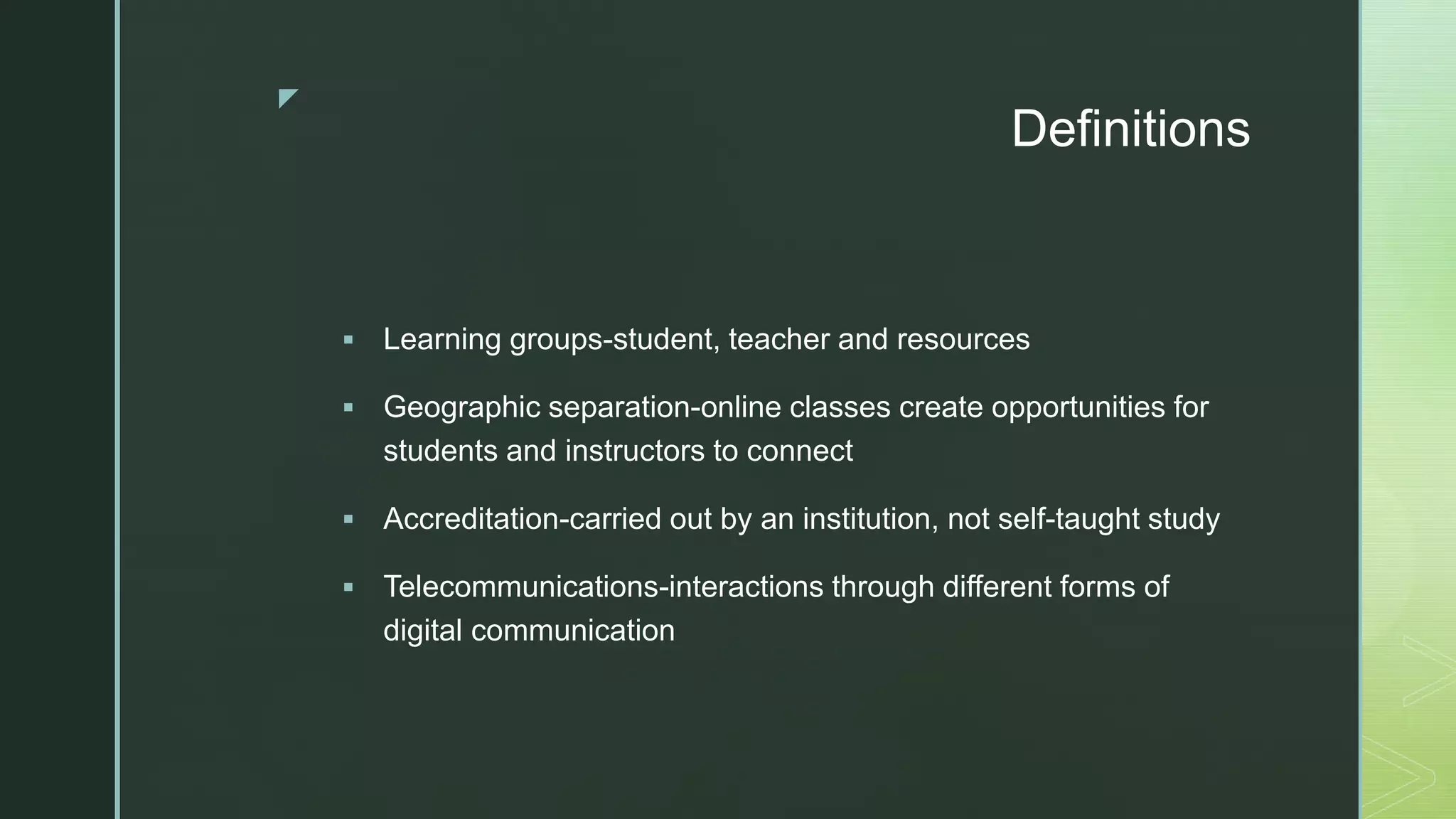 Definitions, history, and theories of distance education powerpoint | PPT Definitions, history, and theories of distance education powerpoint | PPT