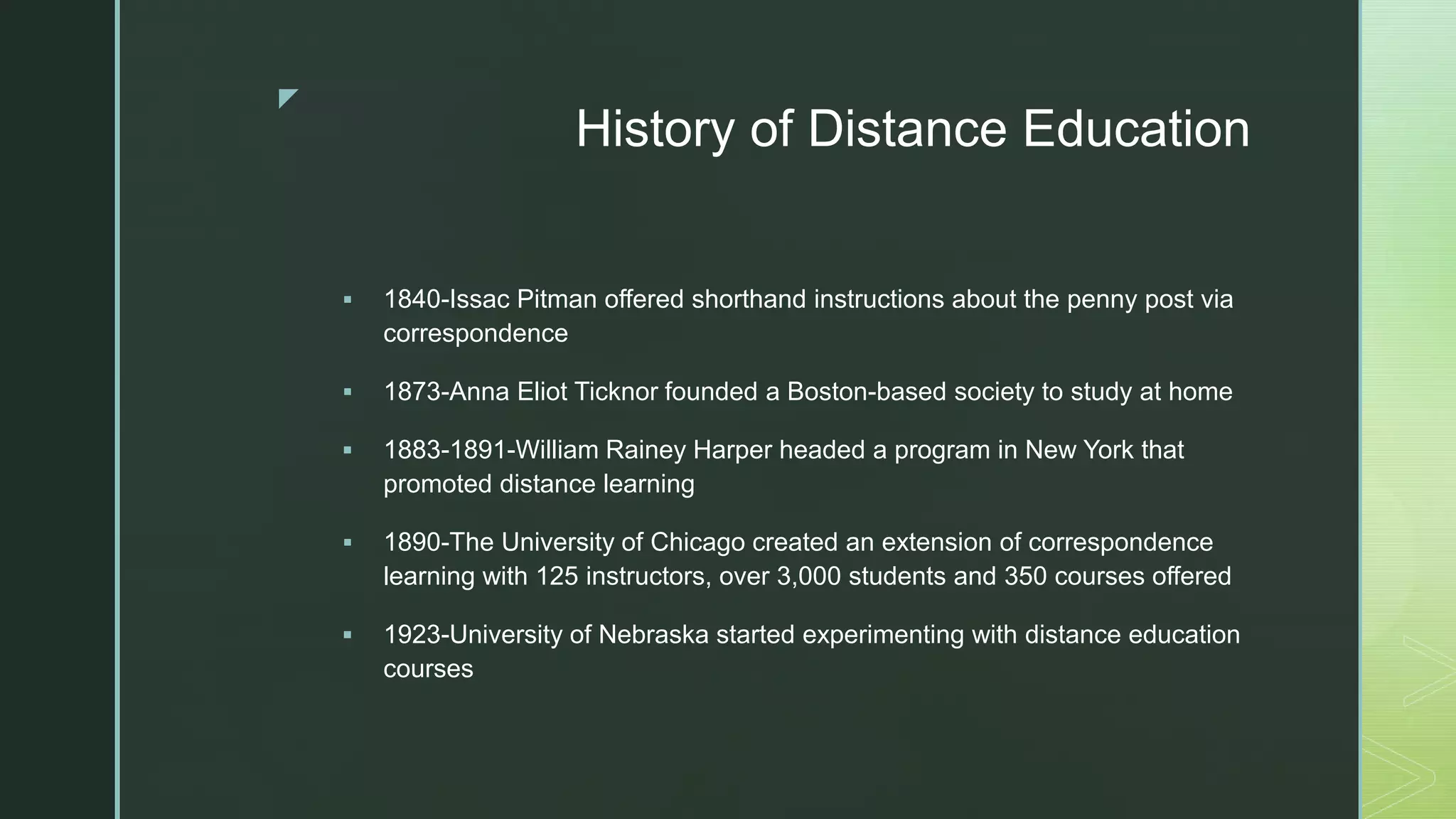 Definitions, history, and theories of distance education powerpoint ...