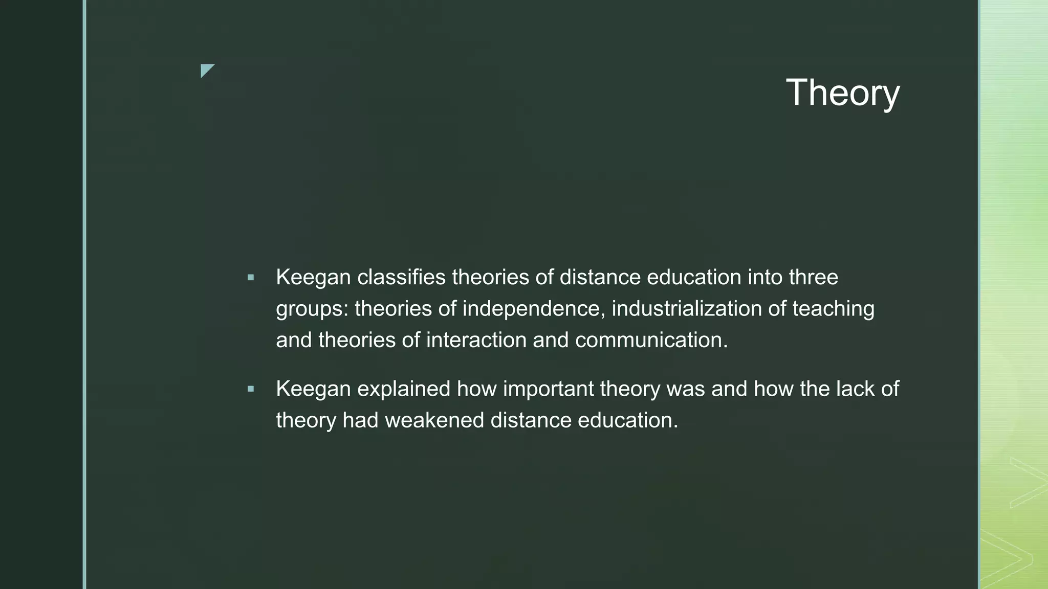 Definitions, history, and theories of distance education powerpoint | PPTX | College Radio | Music