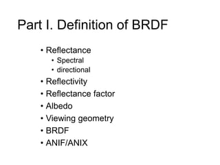 Definition significance measurement_modelling_BRDF | PPTX