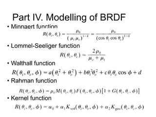 Definition significance measurement_modelling_BRDF | PPTX
