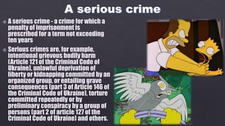Definition, signs and types of crime | PPT