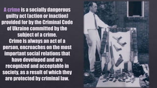 Definition, signs and types of crime | PPTX