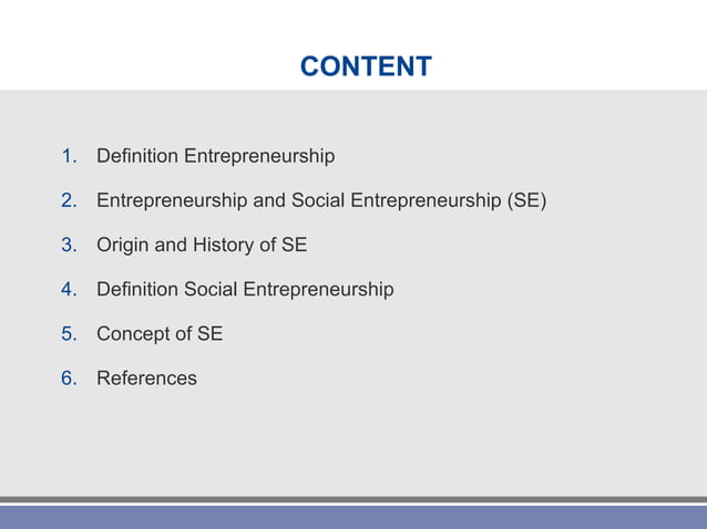 Definition social entrepreneurship | PPT