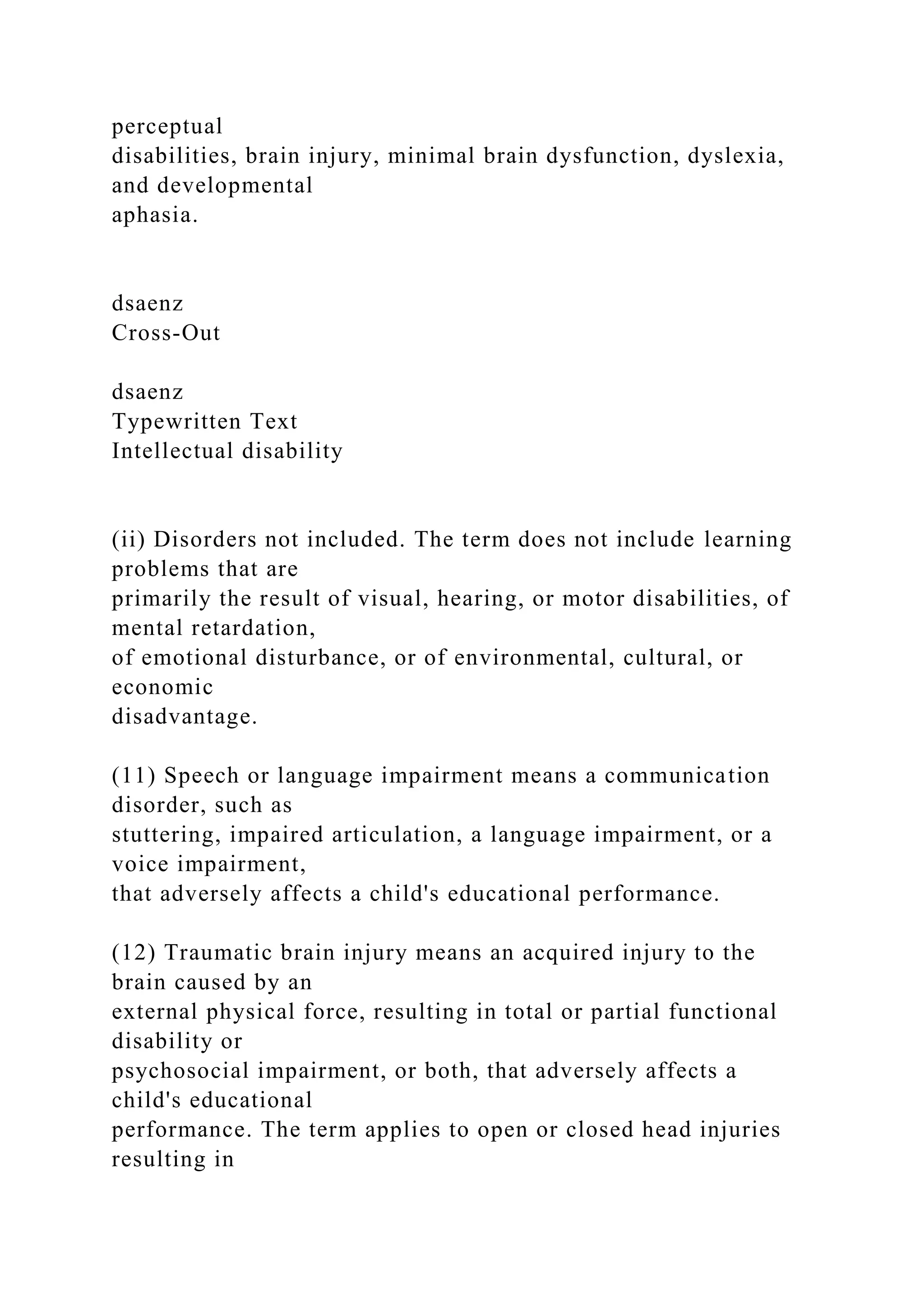 DEFINITIONS OF 13 DISABILITY CATEGORIES UNDER IDEA (c) Def.docx