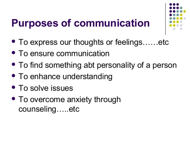 Definitions of communication