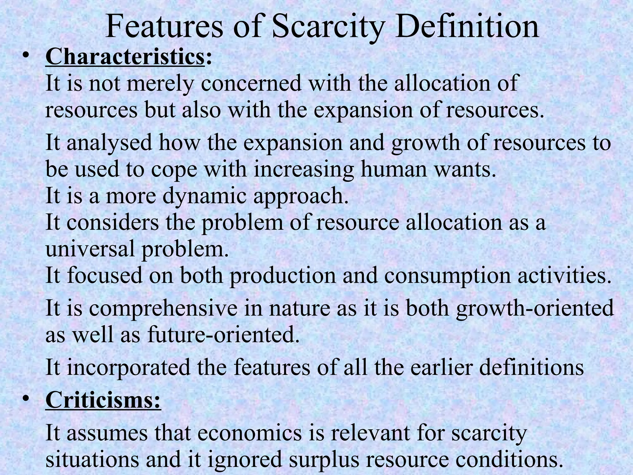 Definitions of Economics | PPT