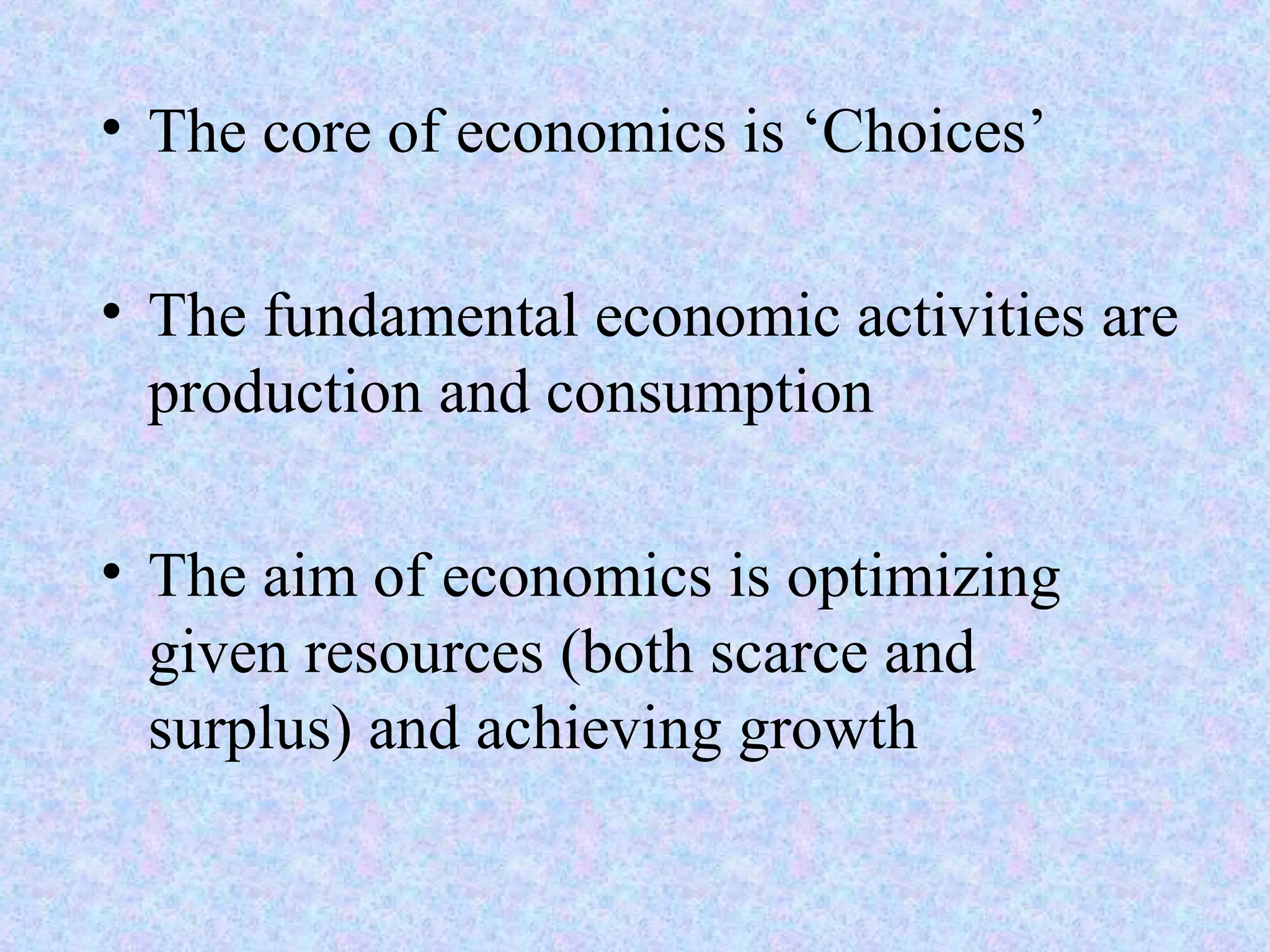 Definitions of Economics | PPT