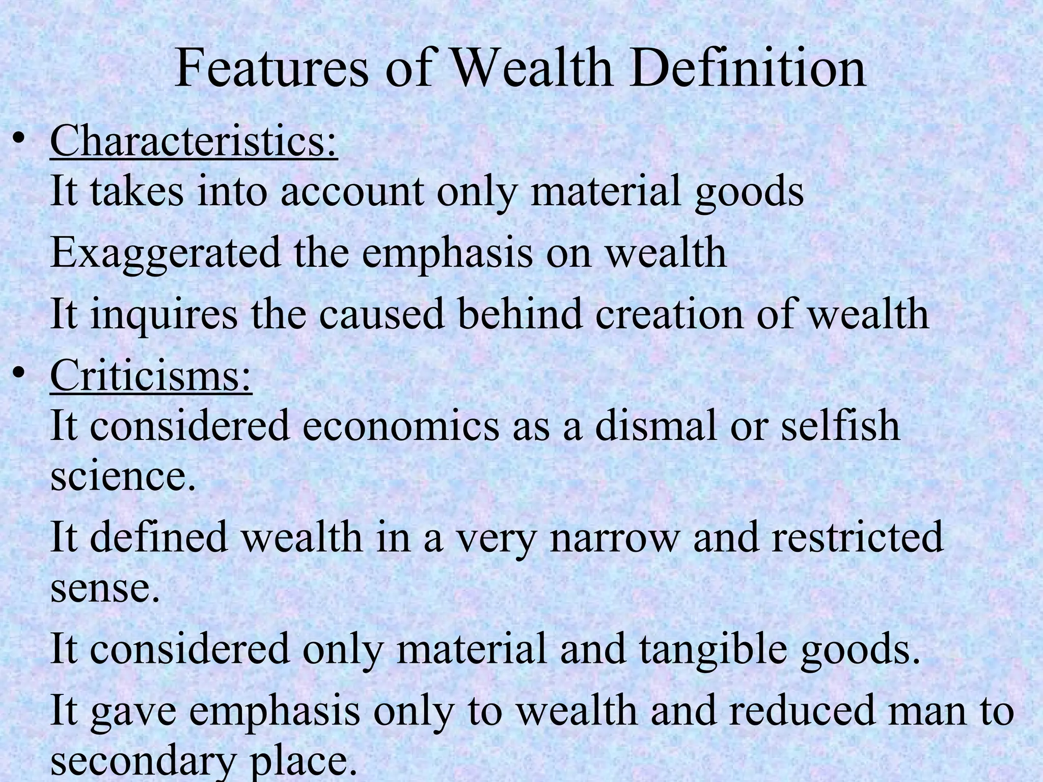 Definitions of Economics | PPT