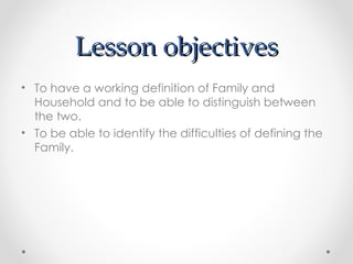 Definitions of family | PPT