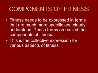Definitions Of Fitness | PPT