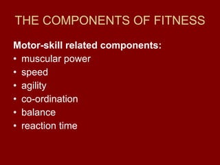 Definitions Of Fitness | PPT
