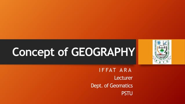 Definitions of geography | PPTX | Geography | Science