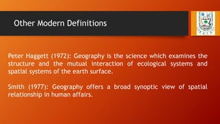 Definitions of geography | PPTX