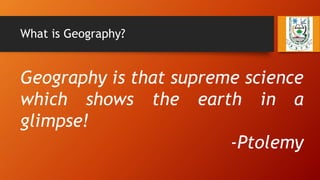 Definitions of geography | PPT