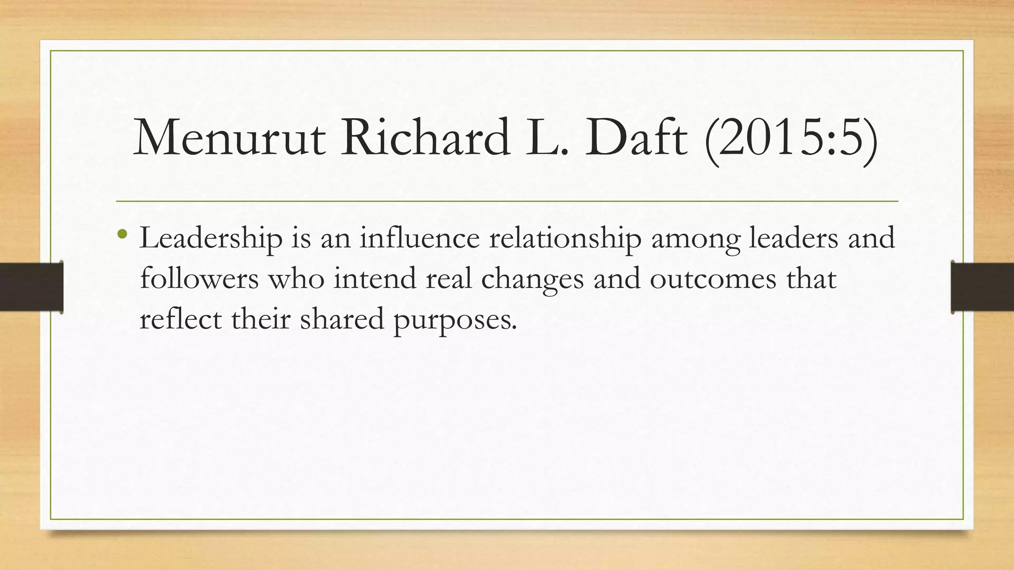 Definitions of leadership | PPT | Free Download