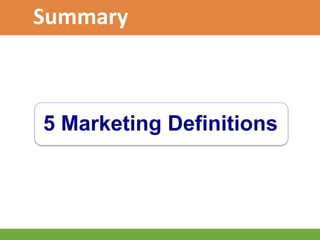 Definitions of Marketing | PPT