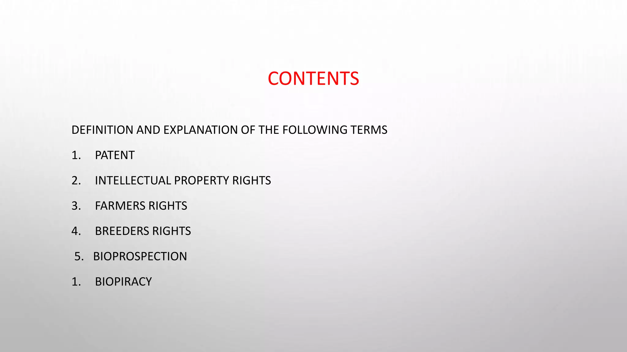 Definitions of patent related terms | PPTX