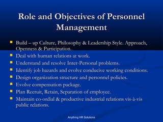 Definitions of personnel management | PPT