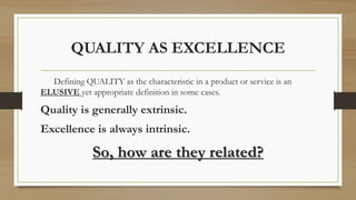 Definitions of quality | PPTX | Manufacturing Industry | Industries