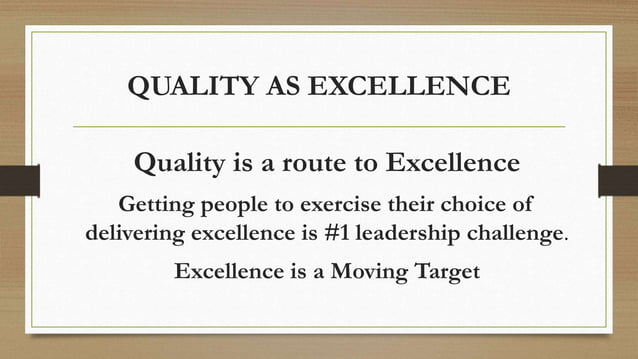 Definitions of quality | PPTX | Manufacturing Industry | Industries