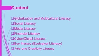 Definitions of the 21st Century literacies.pptx