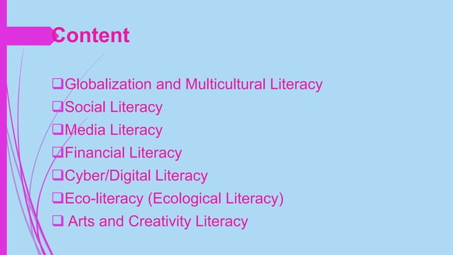 Definitions of the 21st Century literacies.pptx | Education