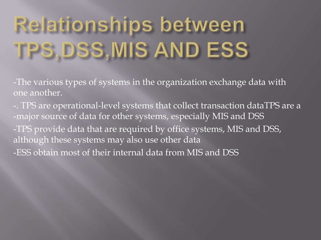 Definitions of the_acronyms_mis,tps_and_dss | PPT