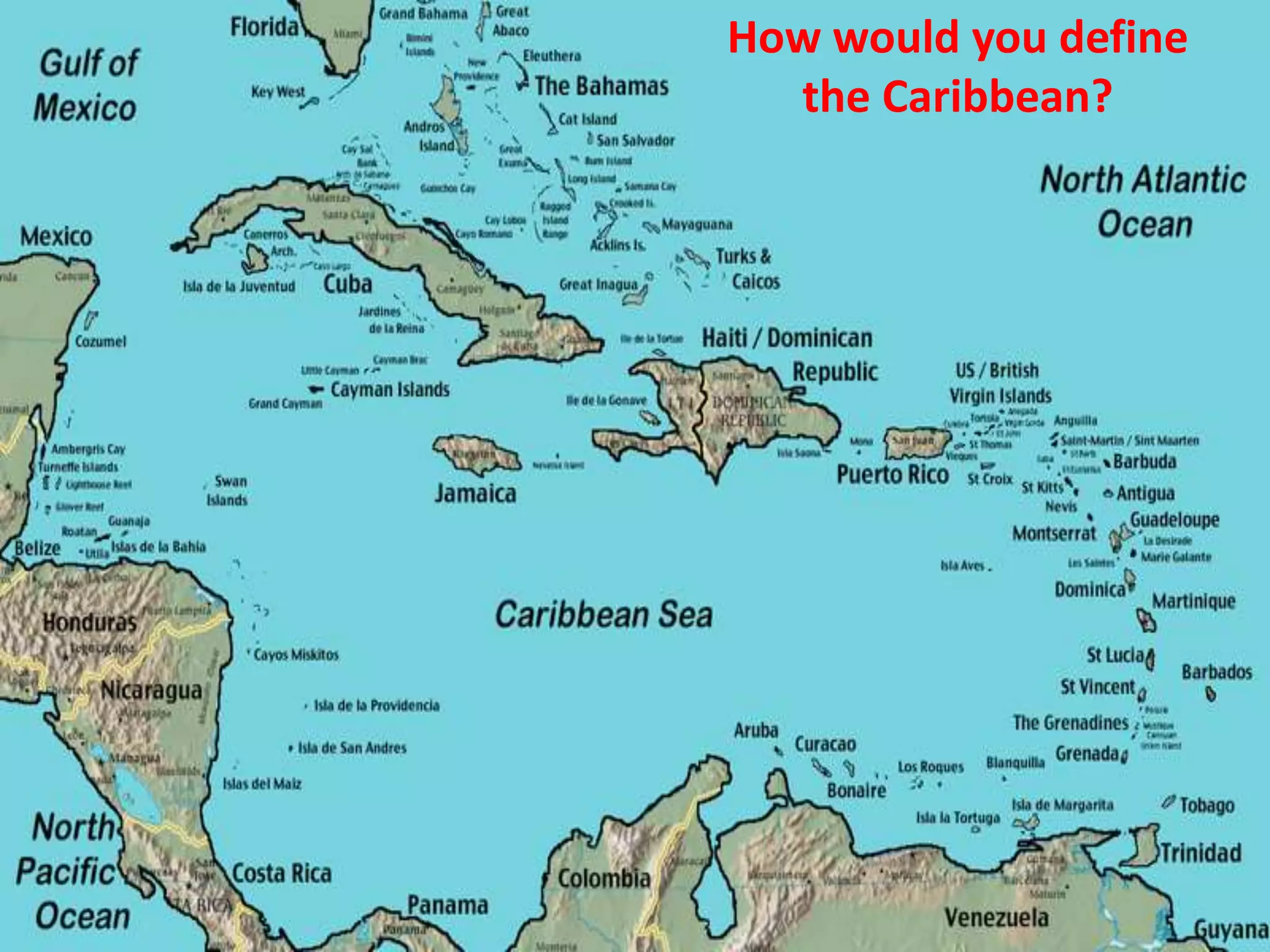 Definitions of the caribbean | PPTX
