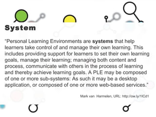 Definitions of Personal Learning Environment (PLE) | PPT