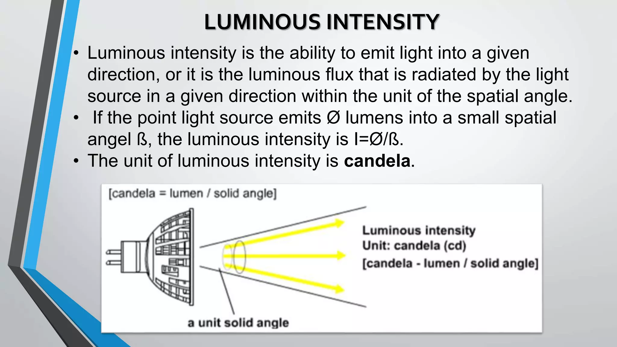 Definitions related to illumination | PPTX