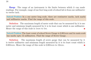 Definitions related to measurements | PPT