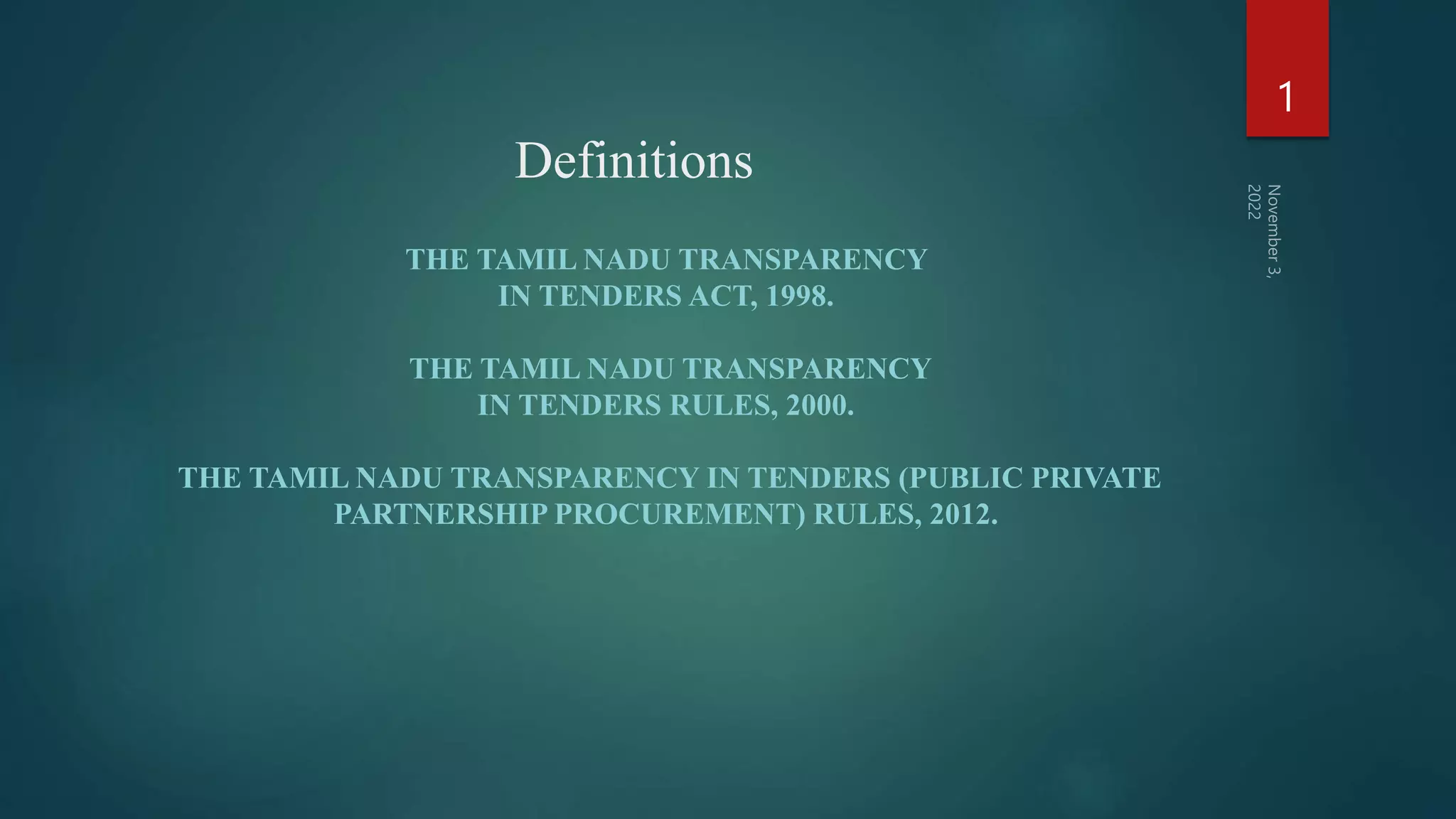 Definitions Tamil nadu tenders act.pptx
