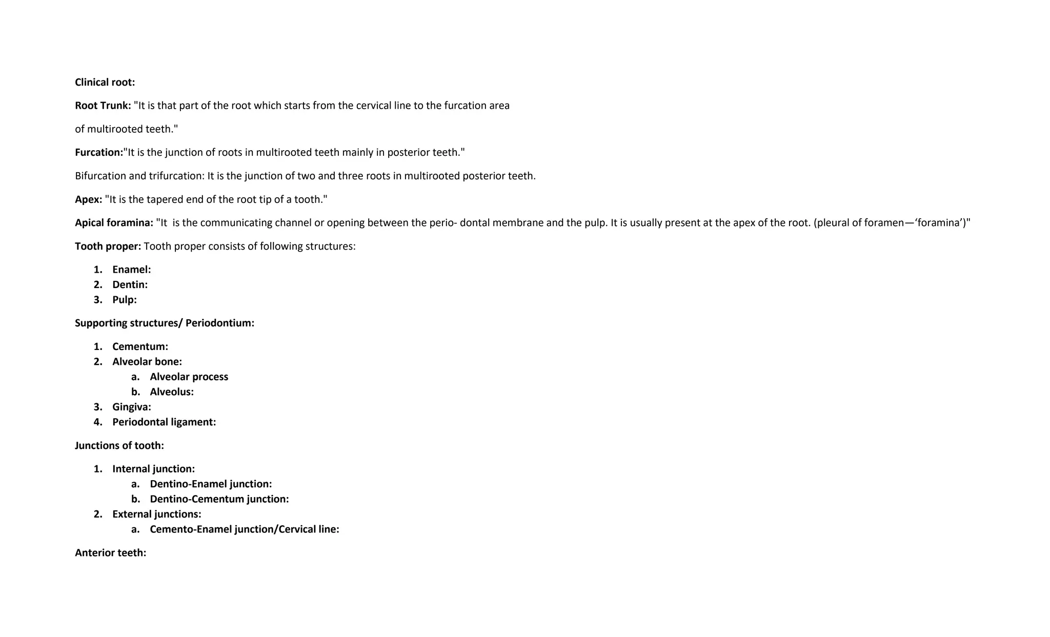 Definitions Tooth Morphology-1.docx
