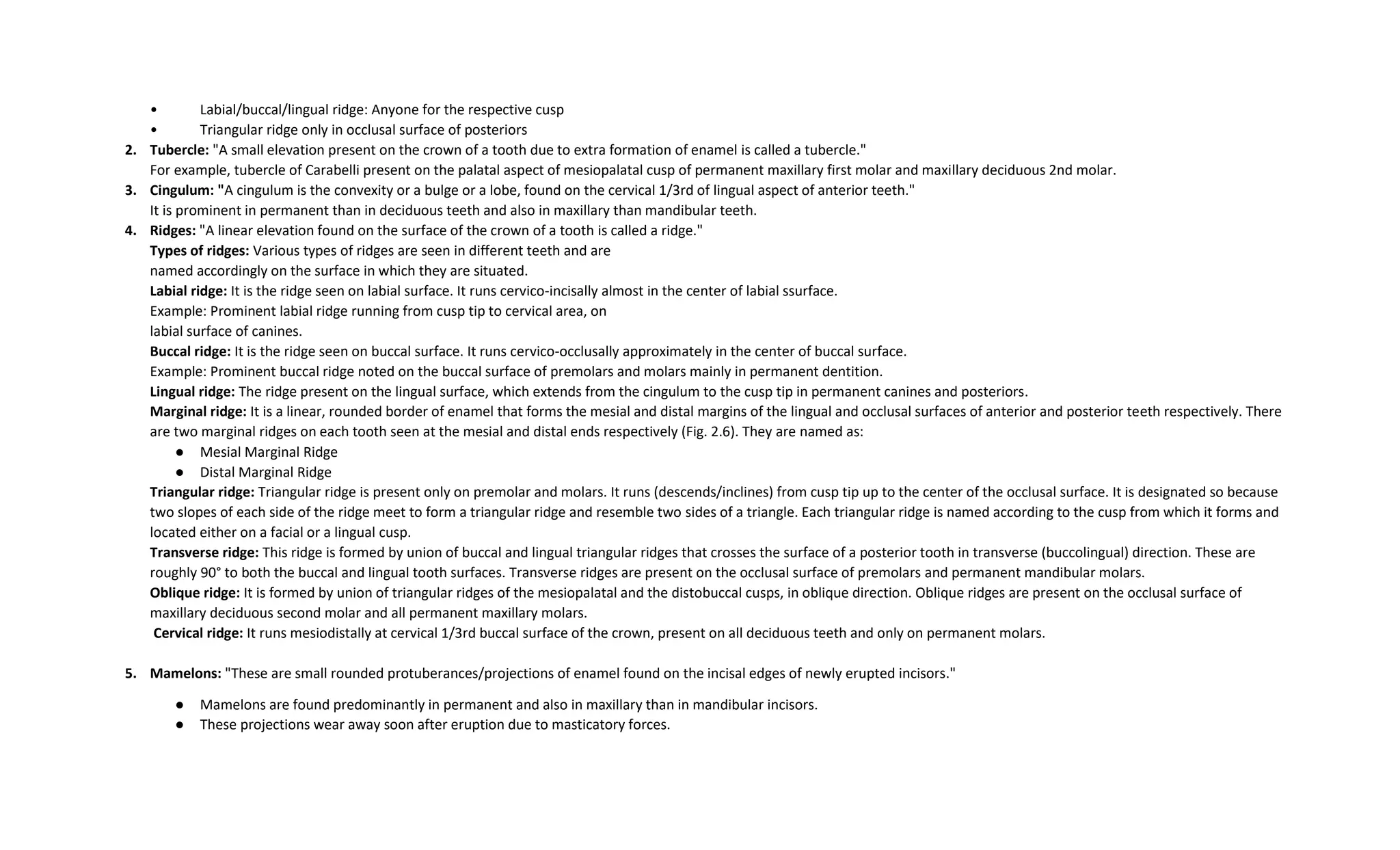 Definitions Tooth Morphology-1.docx