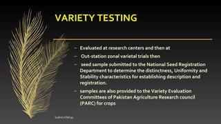 Definitions, variety production release and notification in india and ...