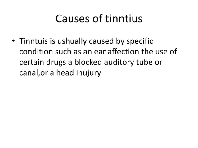 Definition tinnitus | PPT