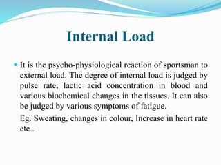 Definition, types and principles of training load | PPTX