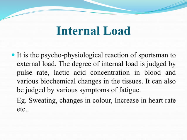 Definition, types and principles of training load | PPTX