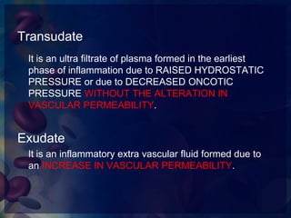 Definition, types & vascular events of inflammation | PPTX