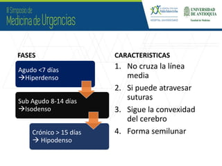 TOMOGRAFIA DE CRANEO SIMPLE EN URGENCIAS LECTURA FACIL | PPTX