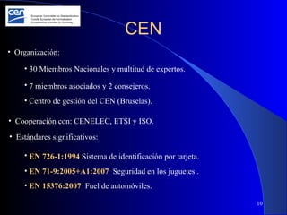 ORGANIZACIONES NACIONALES E INTERNACIONALES DE ESTANDARIZACIÓN | PPT