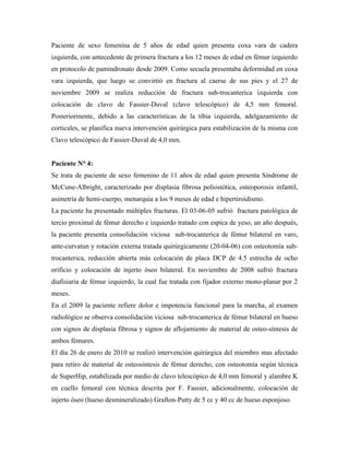 Sindrome de McCune-Albright. Alternativa de Tratamiento | DOC