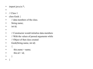 Definning class.pptx unit 3 | PPT