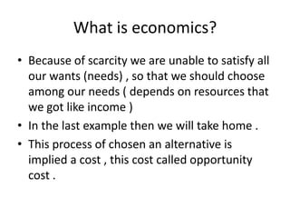 Defintion and divisions of economics | PPTX