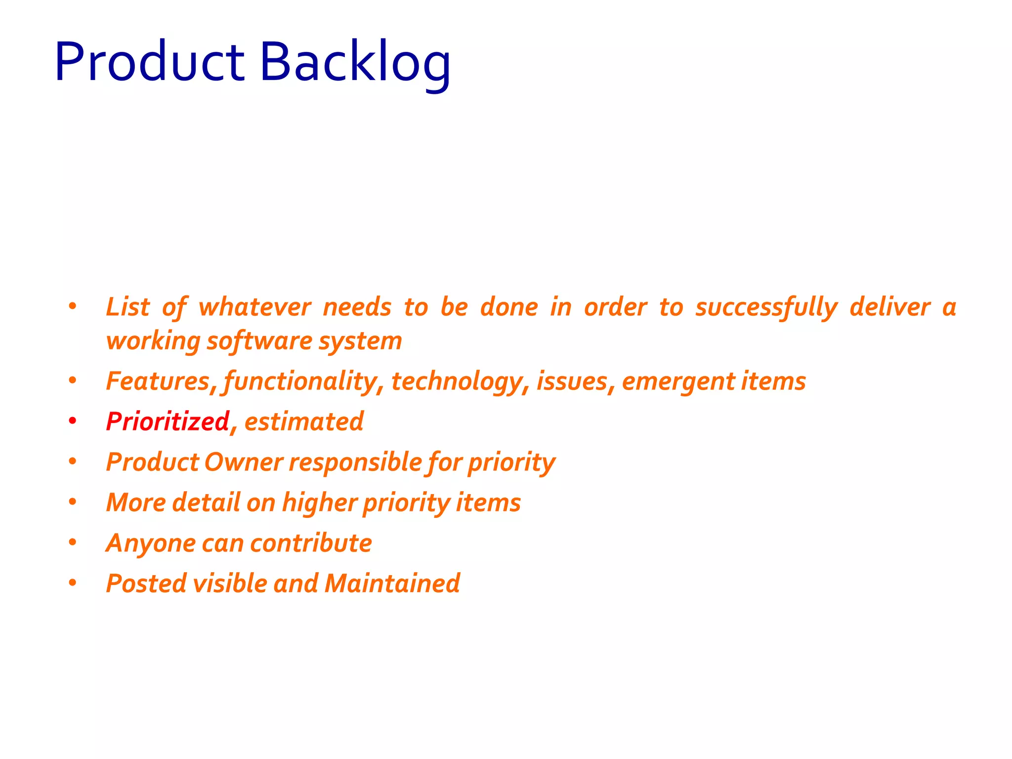 Definition of Done and Product Backlog refinement | PPTX